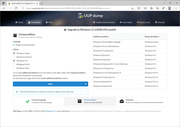 Downloading Windows 11 UUP files from UUPdump.net - Moisés Cardona