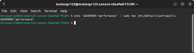 Changing the CPU Governor to Performance in Linux - Moisés Cardona