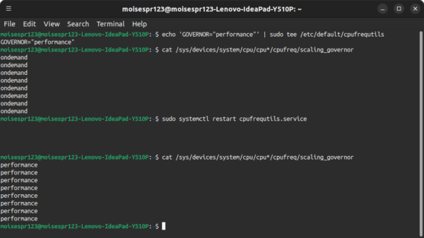 Changing the CPU Governor to Performance in Linux - Moisés Cardona